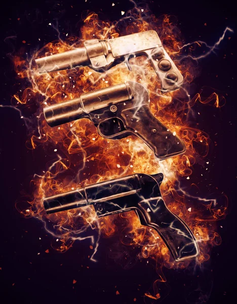 Gun Firing Wallpaper