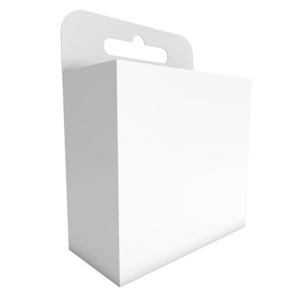 White box with handle — Stock Photo © ekostsov #44887639