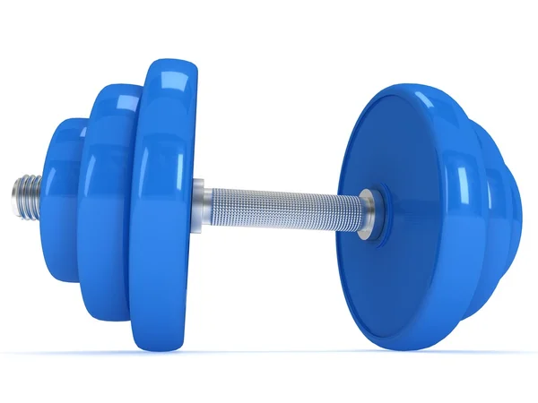 Blue dumbbells and heap of weights — Stock Photo © franckito #2196494