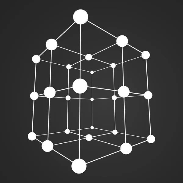 Wireframe Mesh Cubes Stock Vector Image By ©jakegfx 111551812