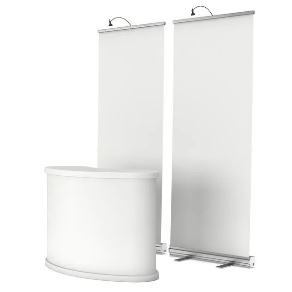 Trade show booth. Expand Roll Up Banner. Stock Photo by ©newb1 95169196