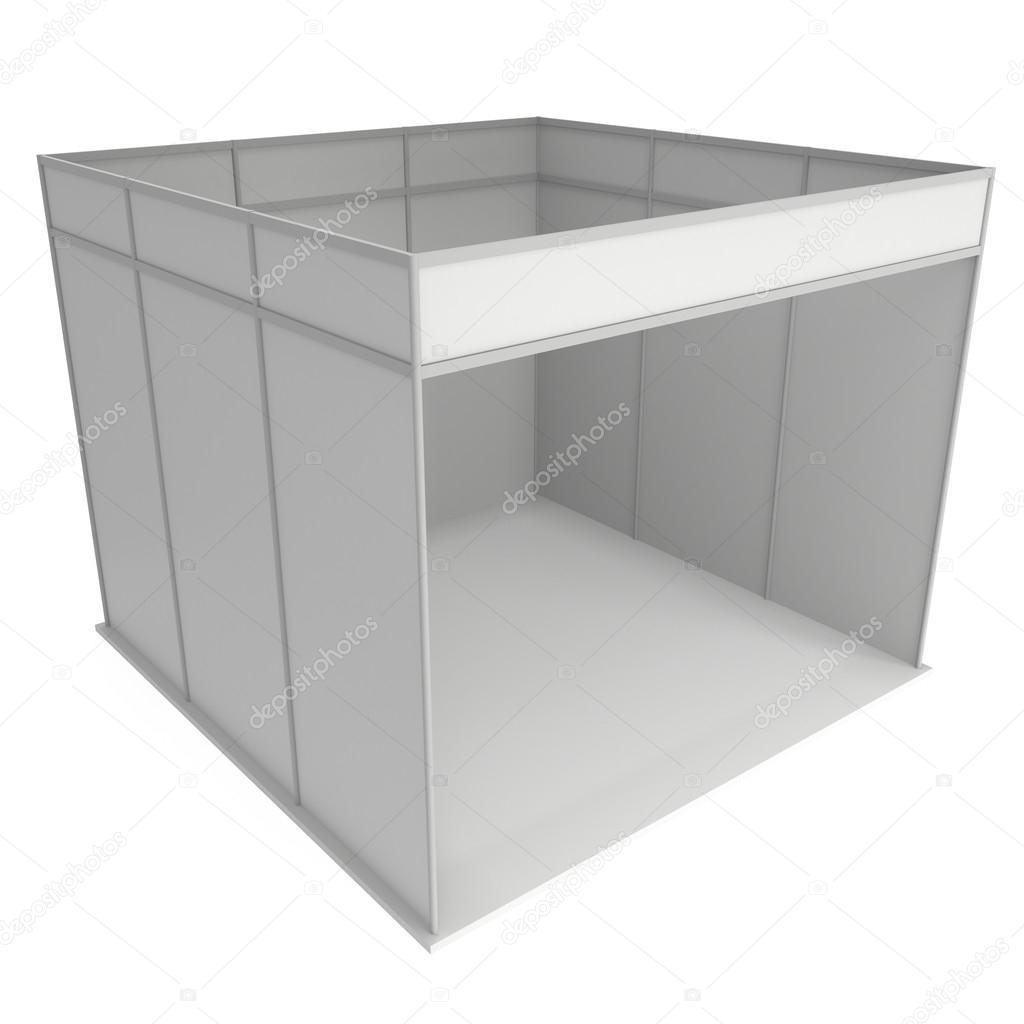 Trade Show Booth Box. 3D White and Blank. Stock Photo by ©newb1 95124498