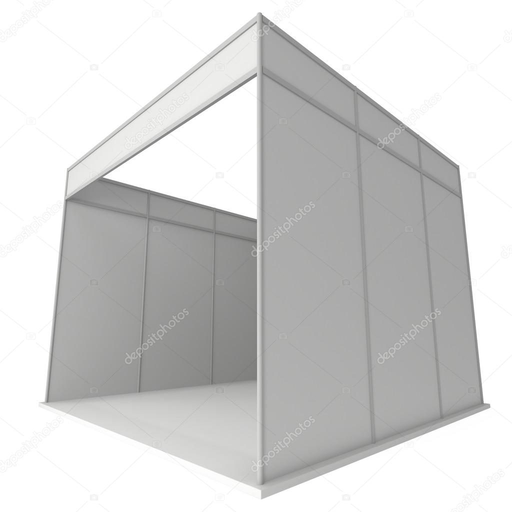 Trade Show Booth Box. 3D White and Blank. Stock Photo by ©newb1 95169426