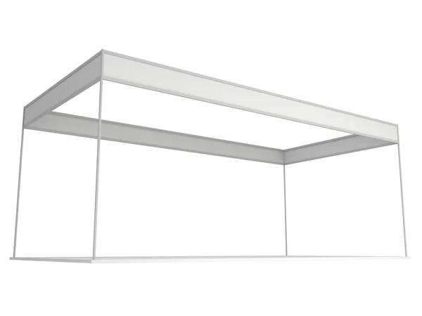 Trade Show Booth Box White and Blank. Blank Indoor Exhibition — Stock ...