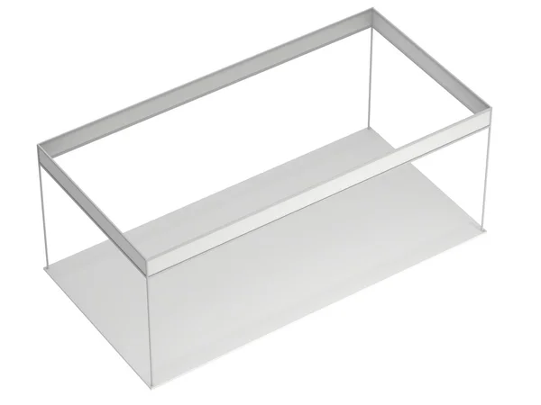 Trade Show Booth Box White and Blank. Blank Indoor Exhibition — Stock ...