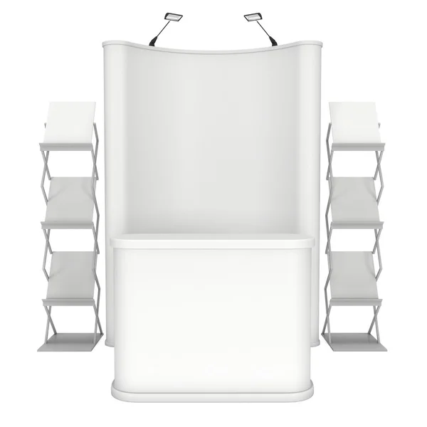 Trade show booth and magazine rack Stock Photo by ©newb1 97245458