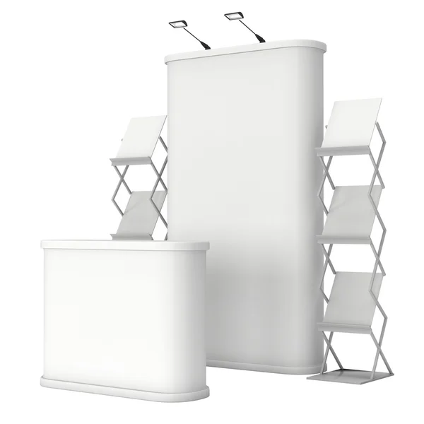 Trade show booth and magazine rack Stock Photo by ©newb1 97245458