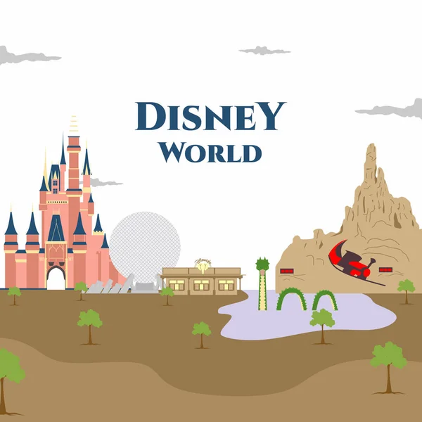 Disney world castle Vector Art Stock Images | Depositphotos