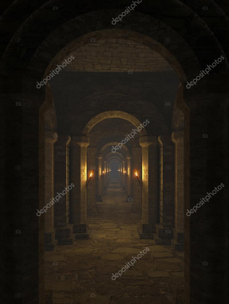 Corridor in the dungeon Stock Photo by ©kolbass 103156242