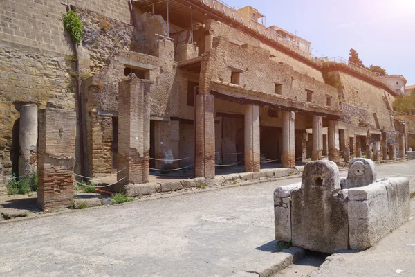 The ruins of Herculaneum excavation Stock Photo by ©tommaso1979 118428006