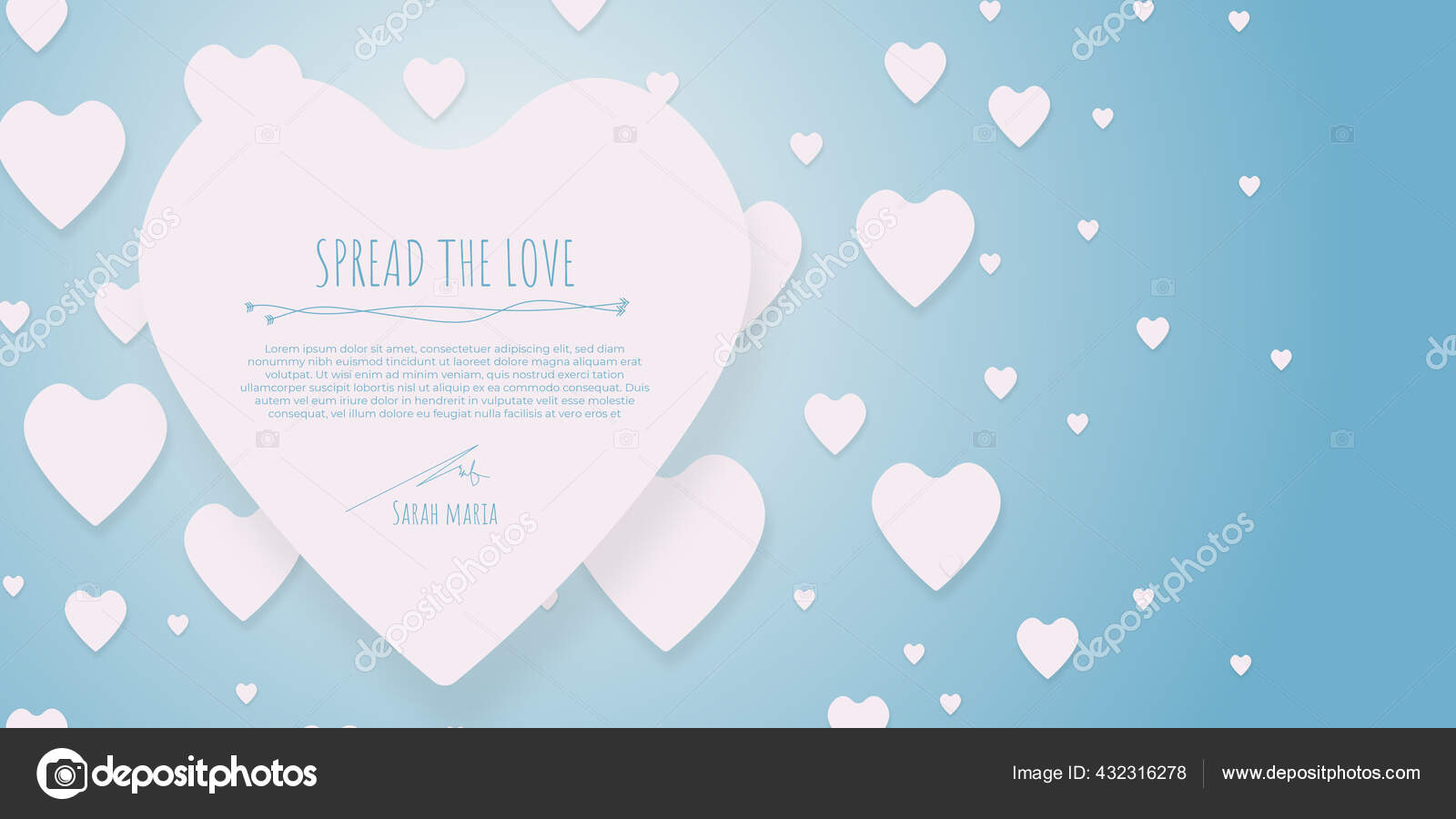 Pink Theme Heart Shape Border Realistic Paper Heart White Background ...