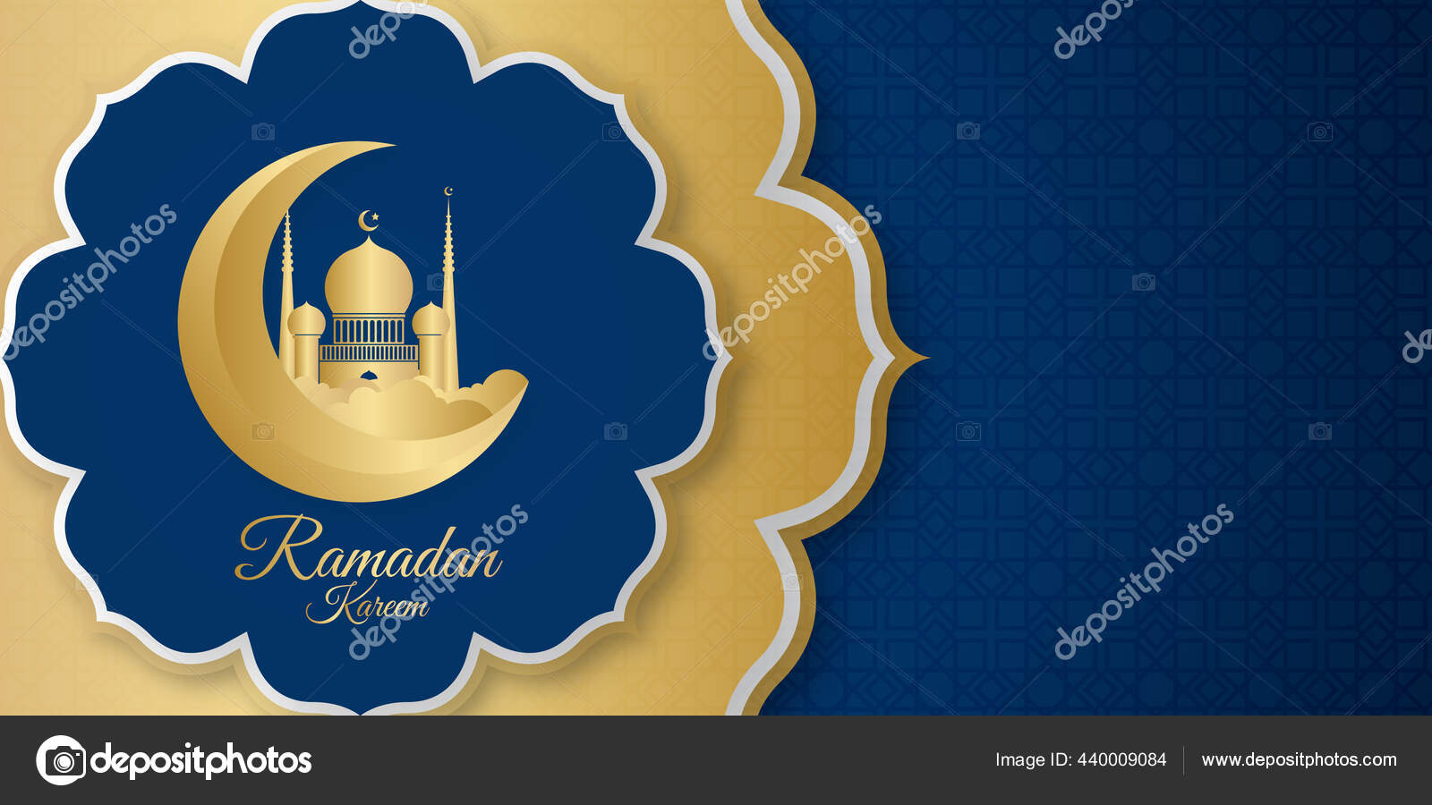 Colorful Greeting Card Background Mosque Element Thank You Note Middle ...