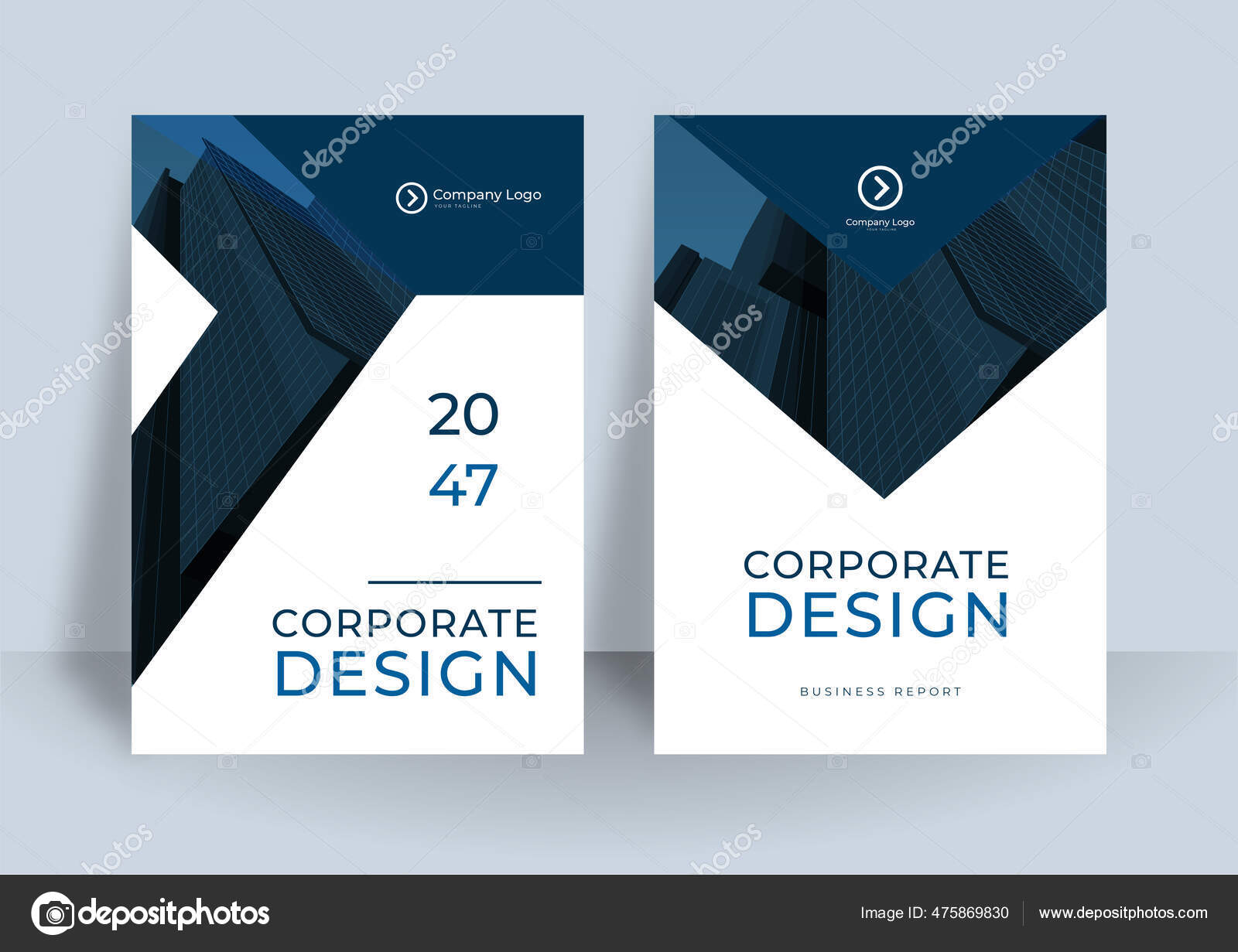 Templat Desain Sampul Buku Perusahaan Desain Laporan Tahunan Modern ...