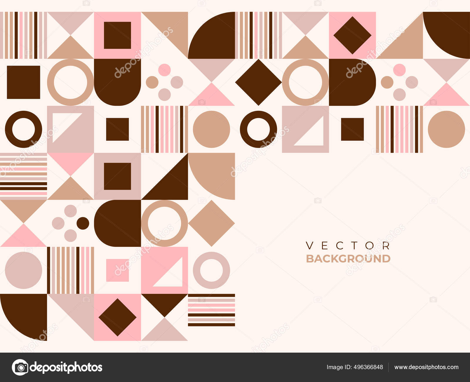 Abstract Background Half Circle Square Line Dot Wave Geometric Textures Stock Vector by ...