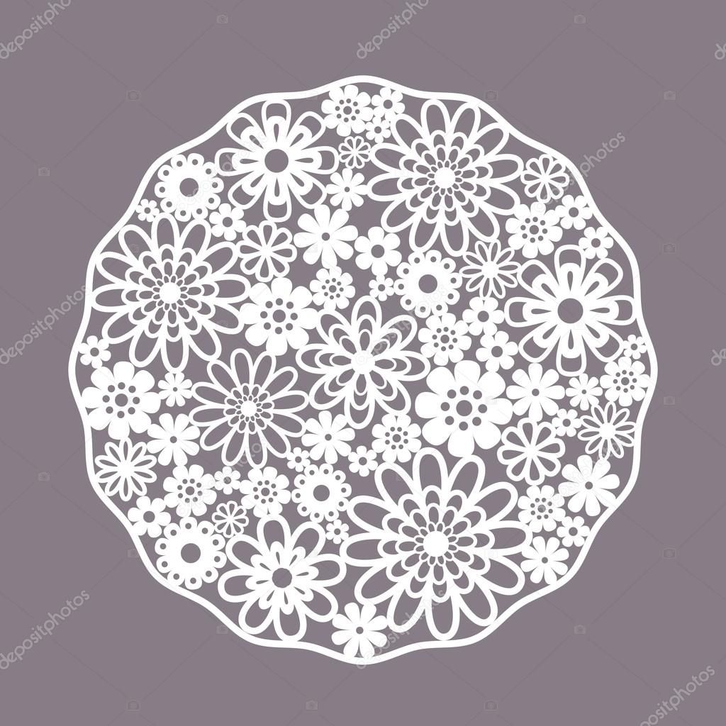 Vintage Lace Doily Stock Vector Image by ©tatashat #54833279