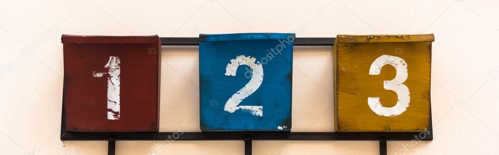 1 2 3 numbers — Stock Photo © goghy73 #52619337