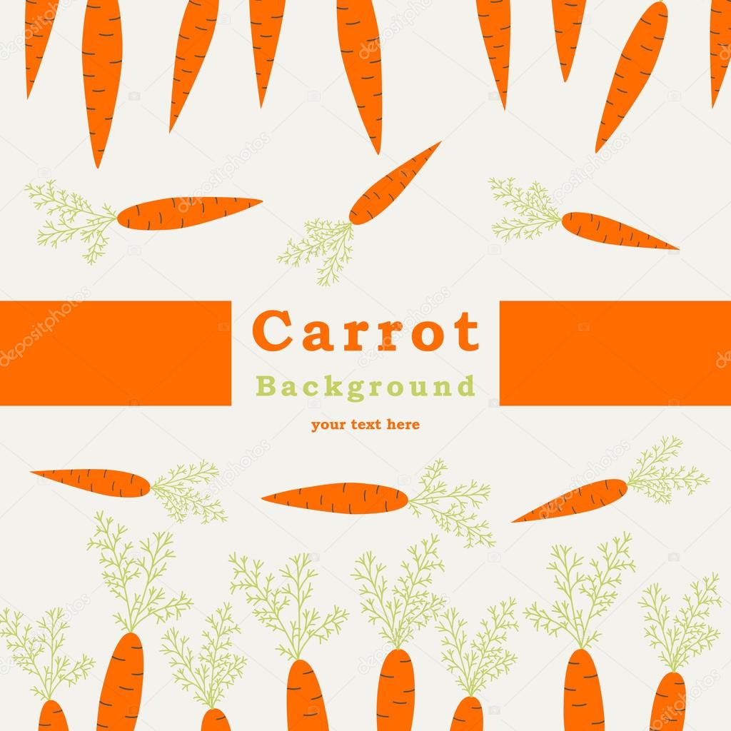 Cute background with carrots Stock Vector Image by ©lena_laska #120987800