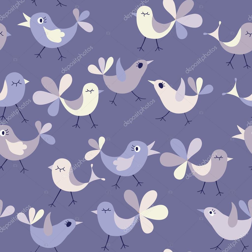 Cute seamless birds Stock Vector Image by ©lena_laska #59565721