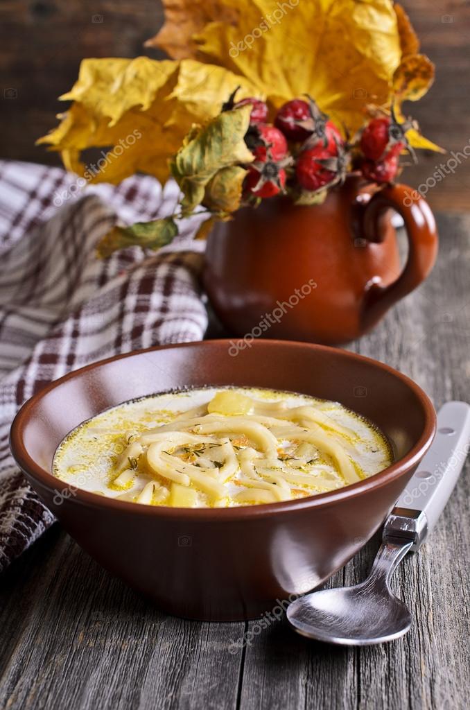 Soup with pasta — Stock Photo © Shusha #57171915