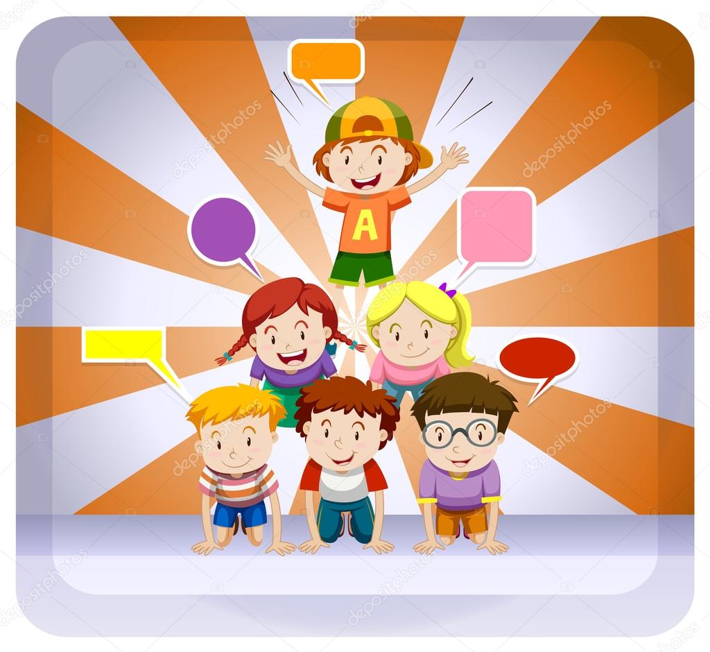 Human Pyramid Clipart