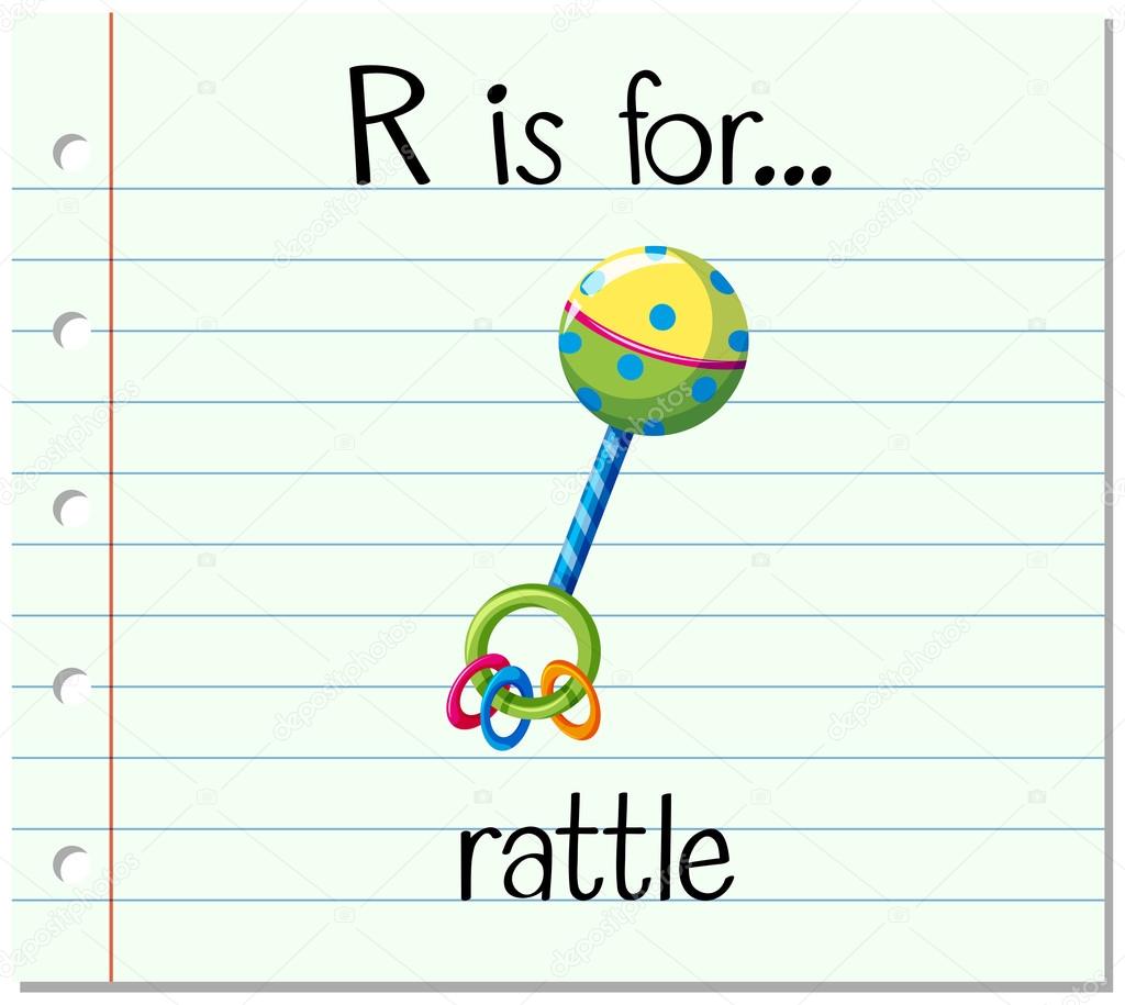 Flashcard letter R is for rattle Stock Vector Image by ©blueringmedia ...