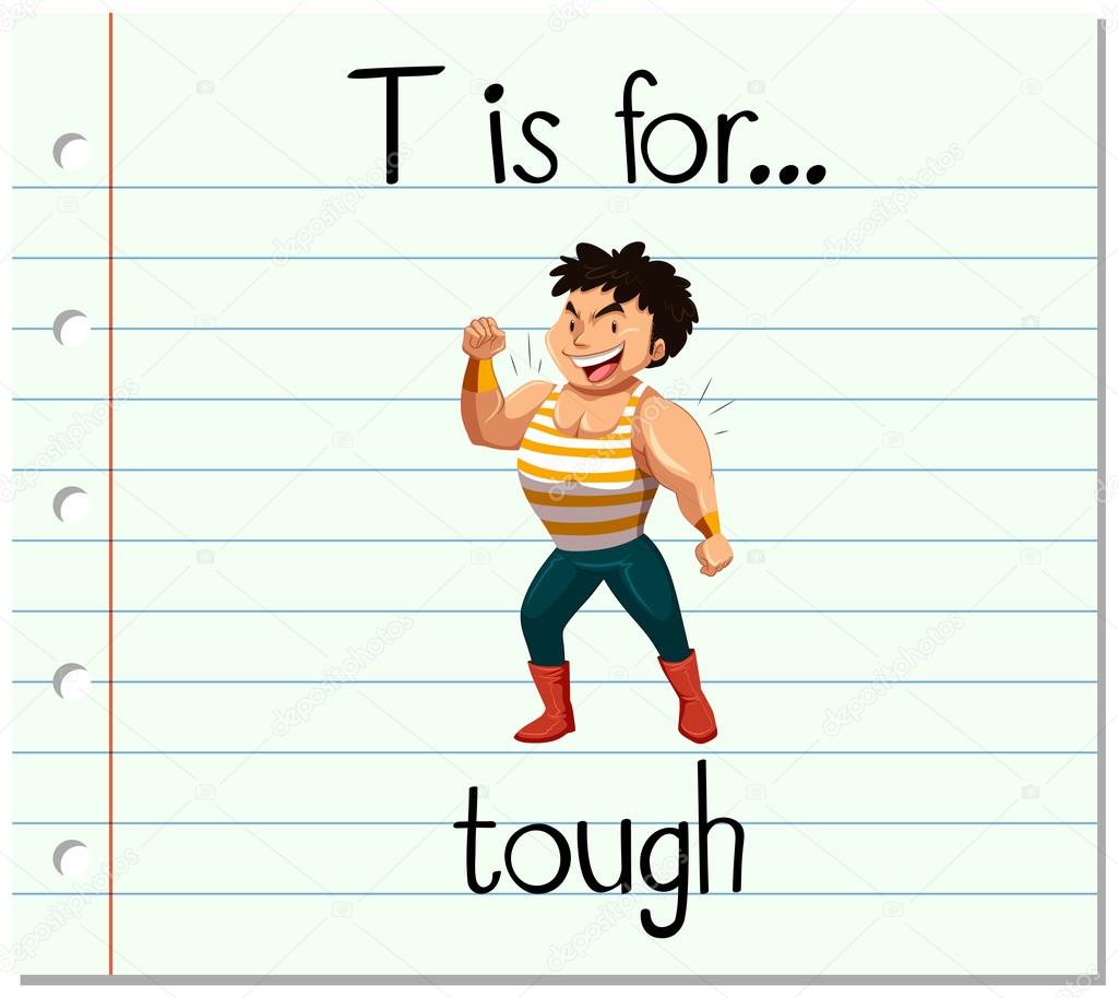 Flashcard letter T is for tough Stock Vector Image by ©blueringmedia ...