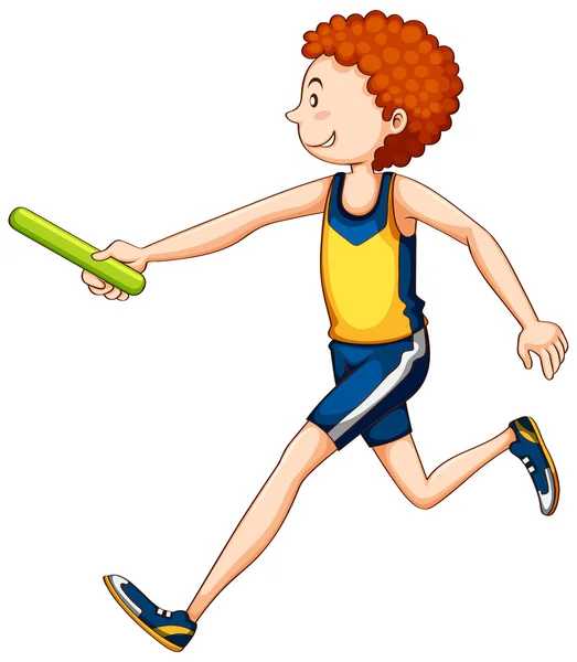 Two running doing relay race Stock Vector Image by ©blueringmedia ...