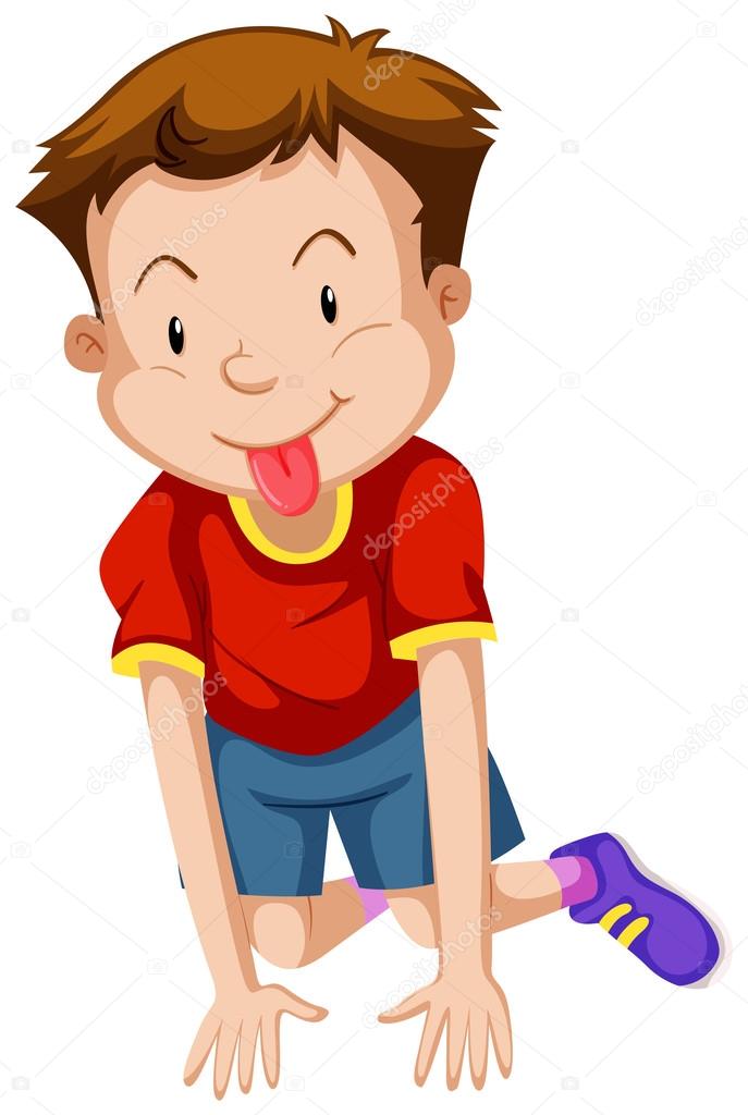 Little boy with silly face Stock Vector Image by ©blueringmedia #118000640