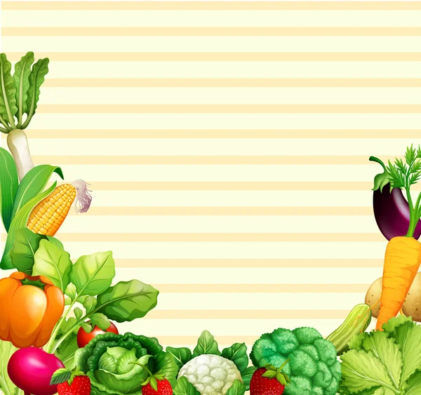 Border design with fresh vegetables Stock Vector by ©blueringmedia 86199686