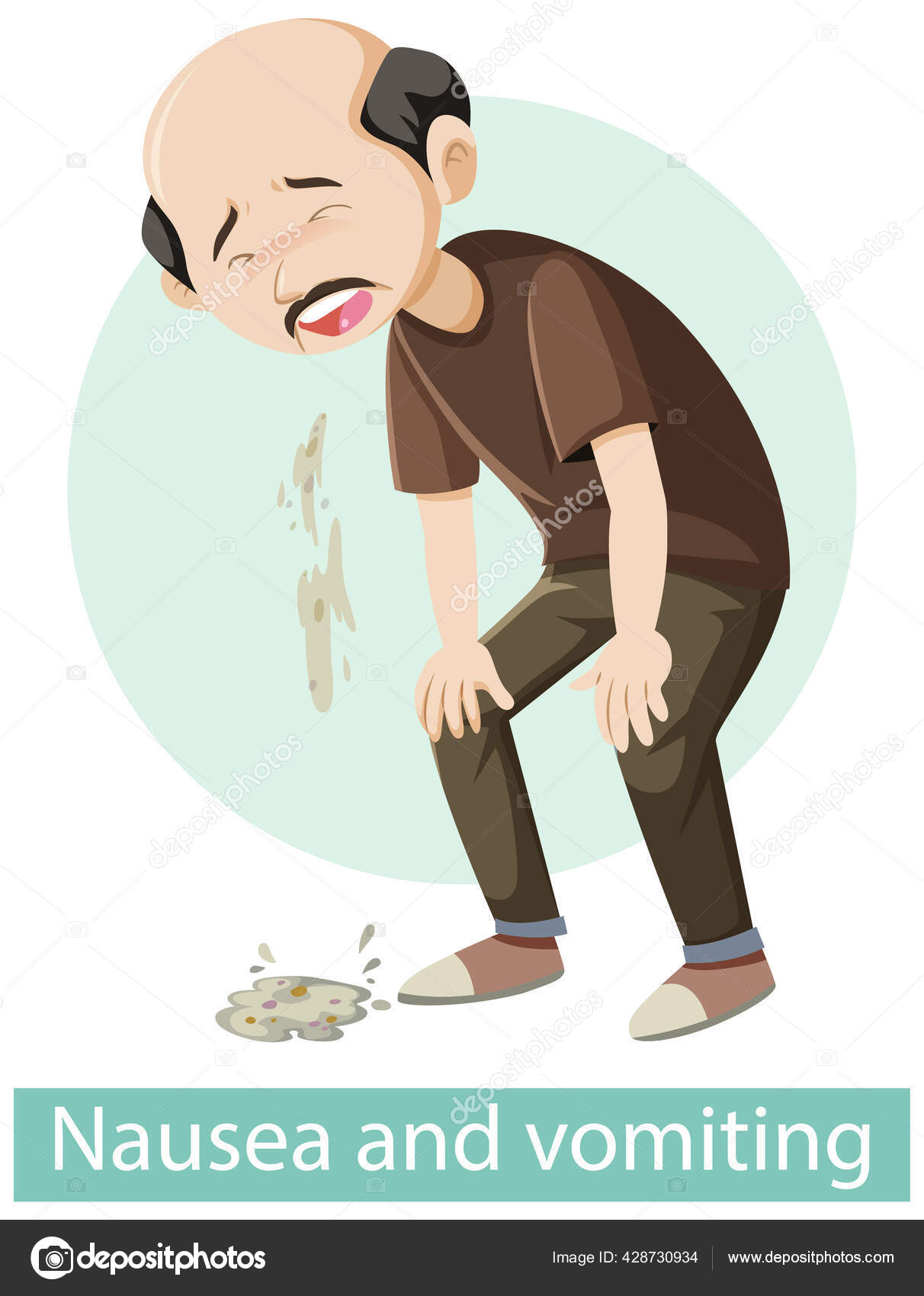 Nausea Vomiting Diarrhea Cartoon