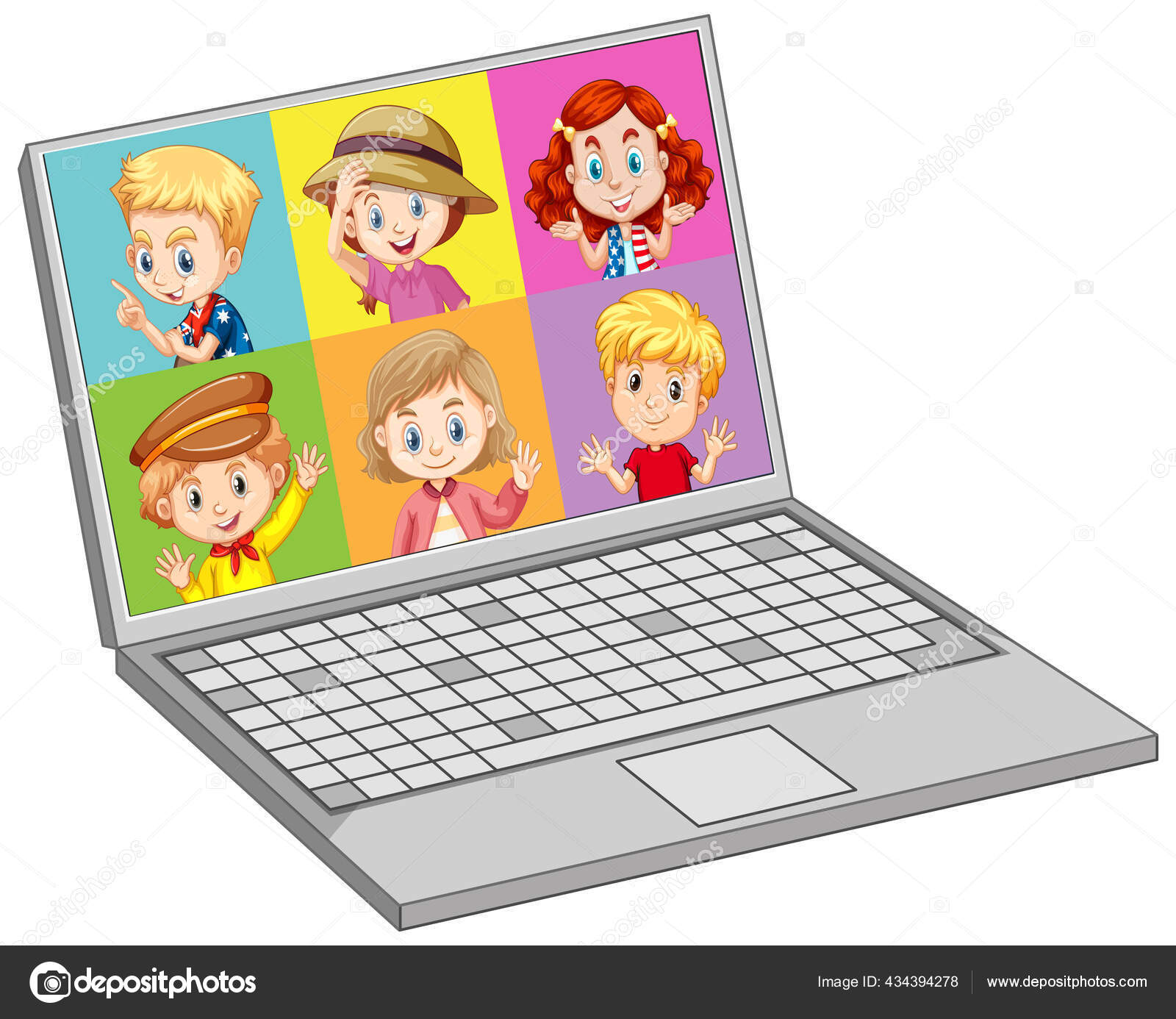 Kids Chatting Online