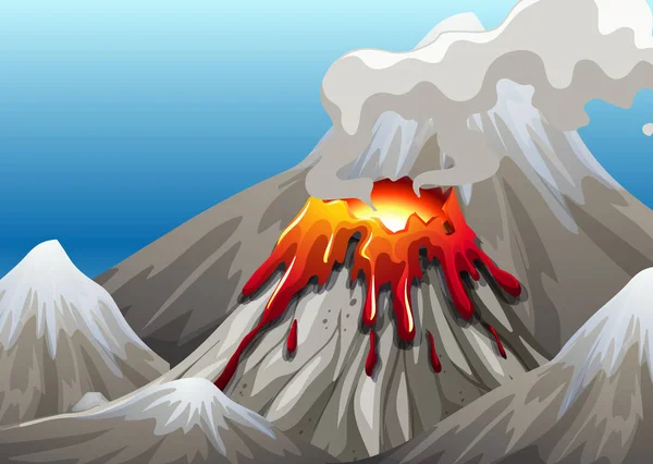 100,000 Volcano scene Vector Images | Depositphotos