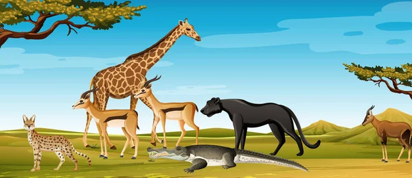 Wild Animal Nature Illustration Stock Vector Image by ©blueringmedia ...