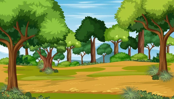 100,000 Cartoon forest background Vector Images | Depositphotos