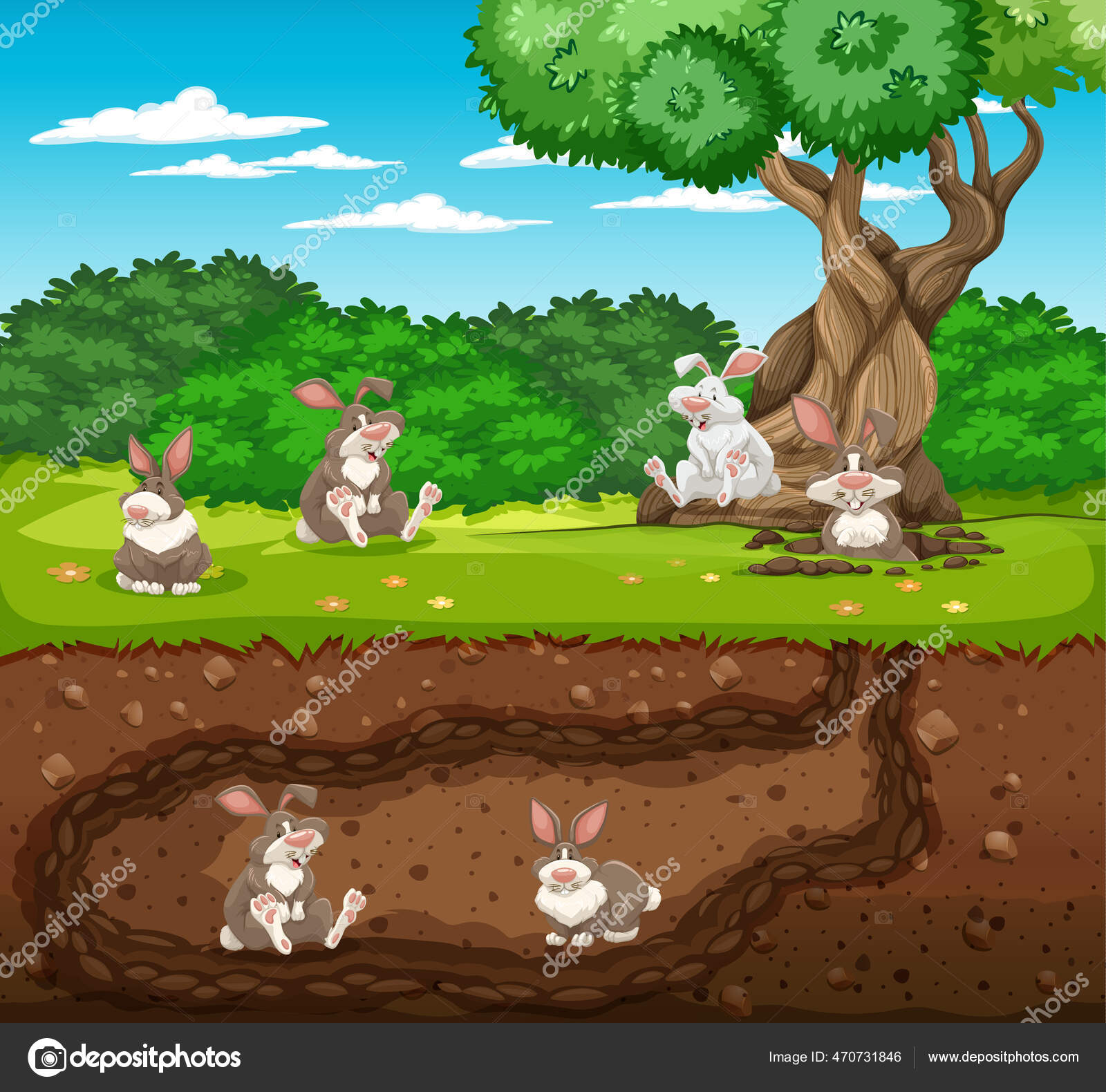 Burrowing Animals Clipart