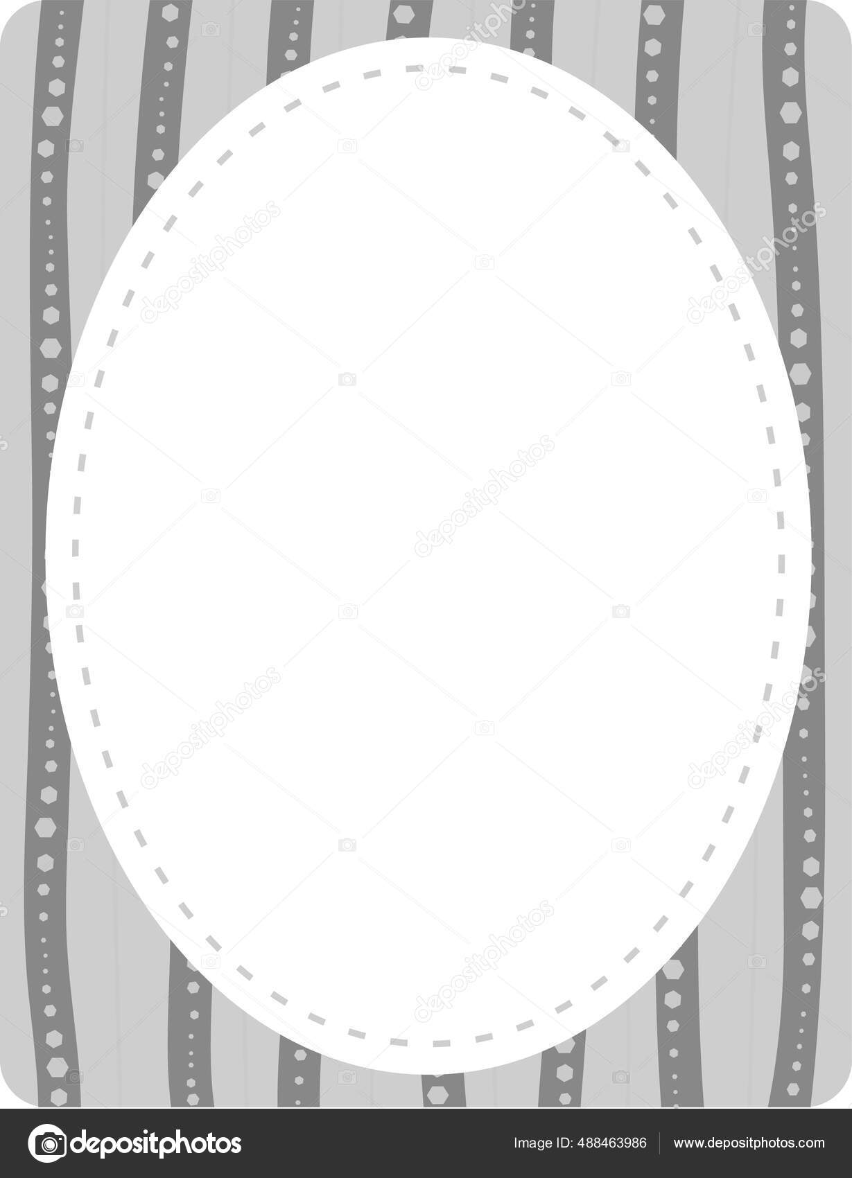 Medium Size Oval Shape Template