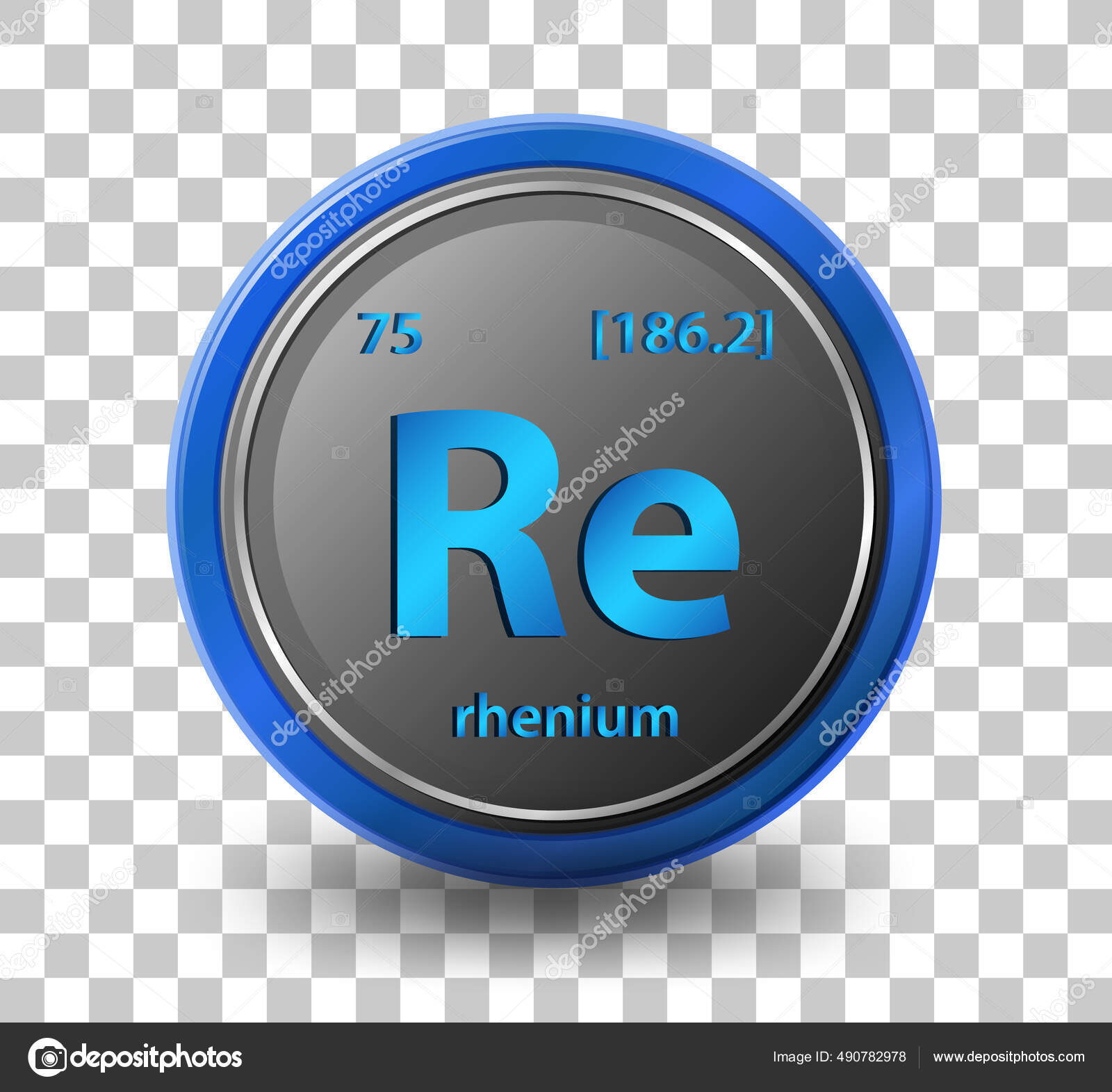 Tabela Periodica De Renio Elemento Químico Rénio Símbolo Químico