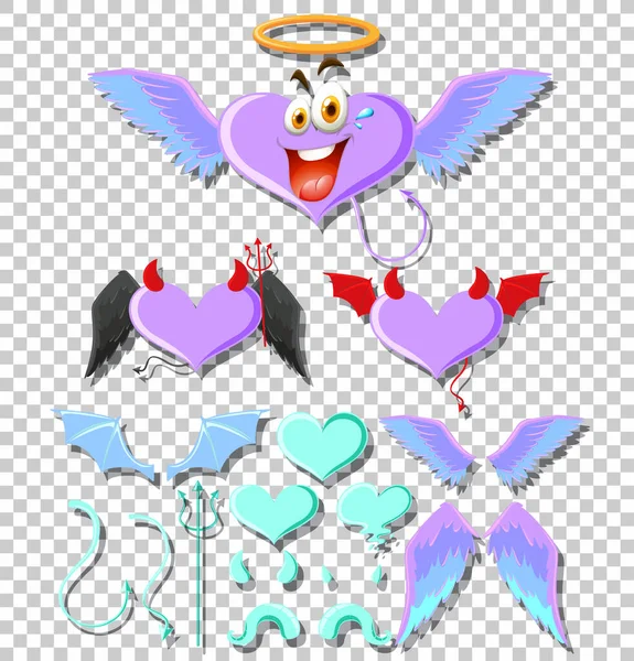 Etica diablo angel imágenes de stock de arte vectorial | Depositphotos