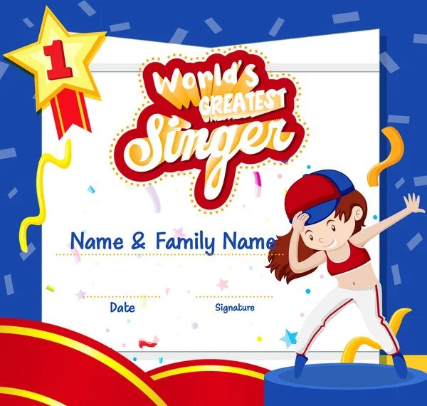 Word certificate template Vector Art Stock Images | Depositphotos