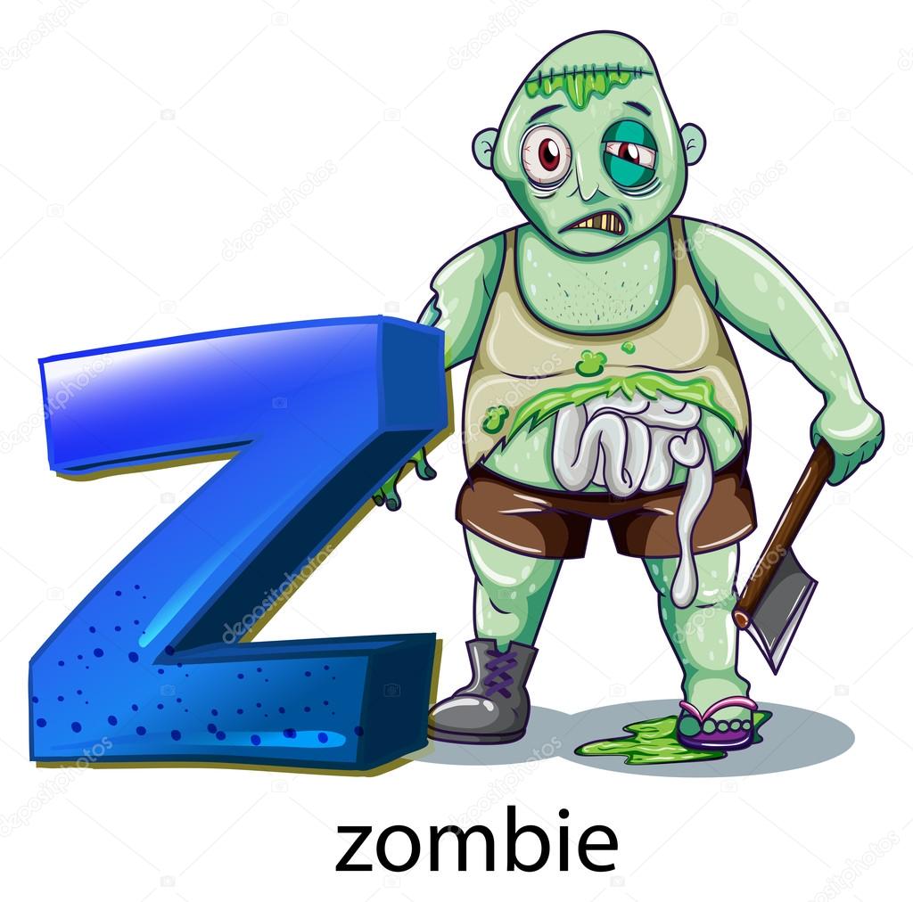 A letter Z for zombie Stock Vector by ©blueringmedia 54217927