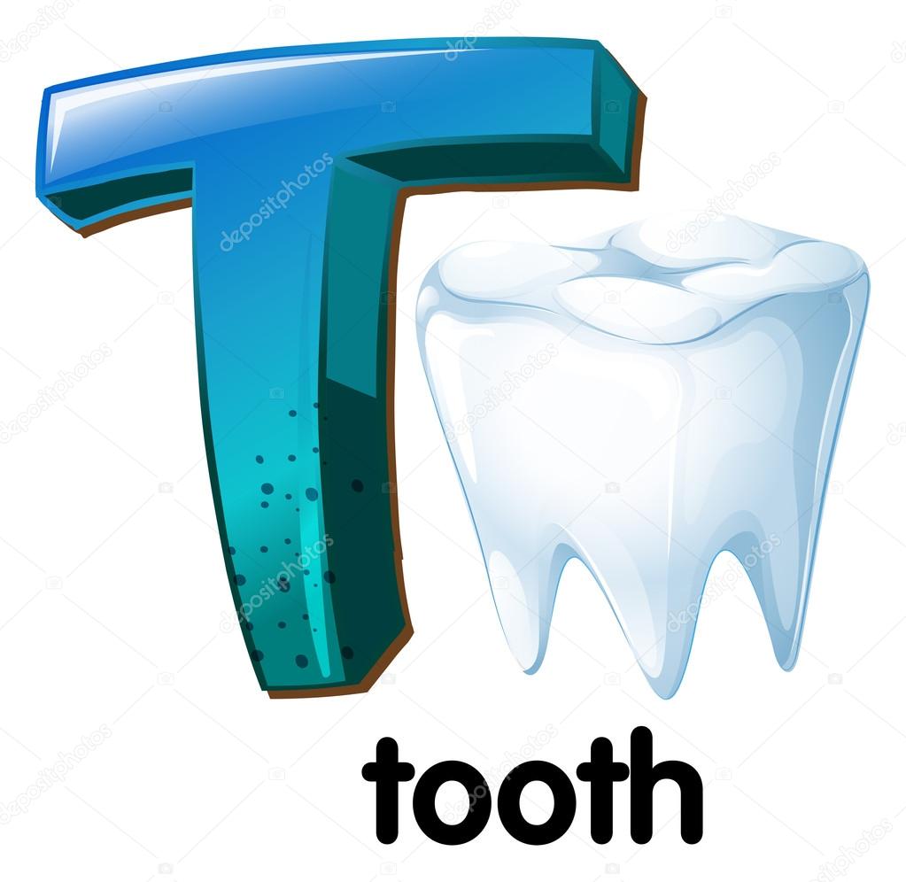 A letter T for tooth Stock Illustration by ©blueringmedia #54447993