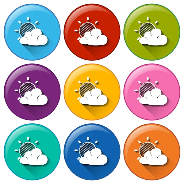 Weather forecast buttons Stock Vector Image by ©blueringmedia #58754461