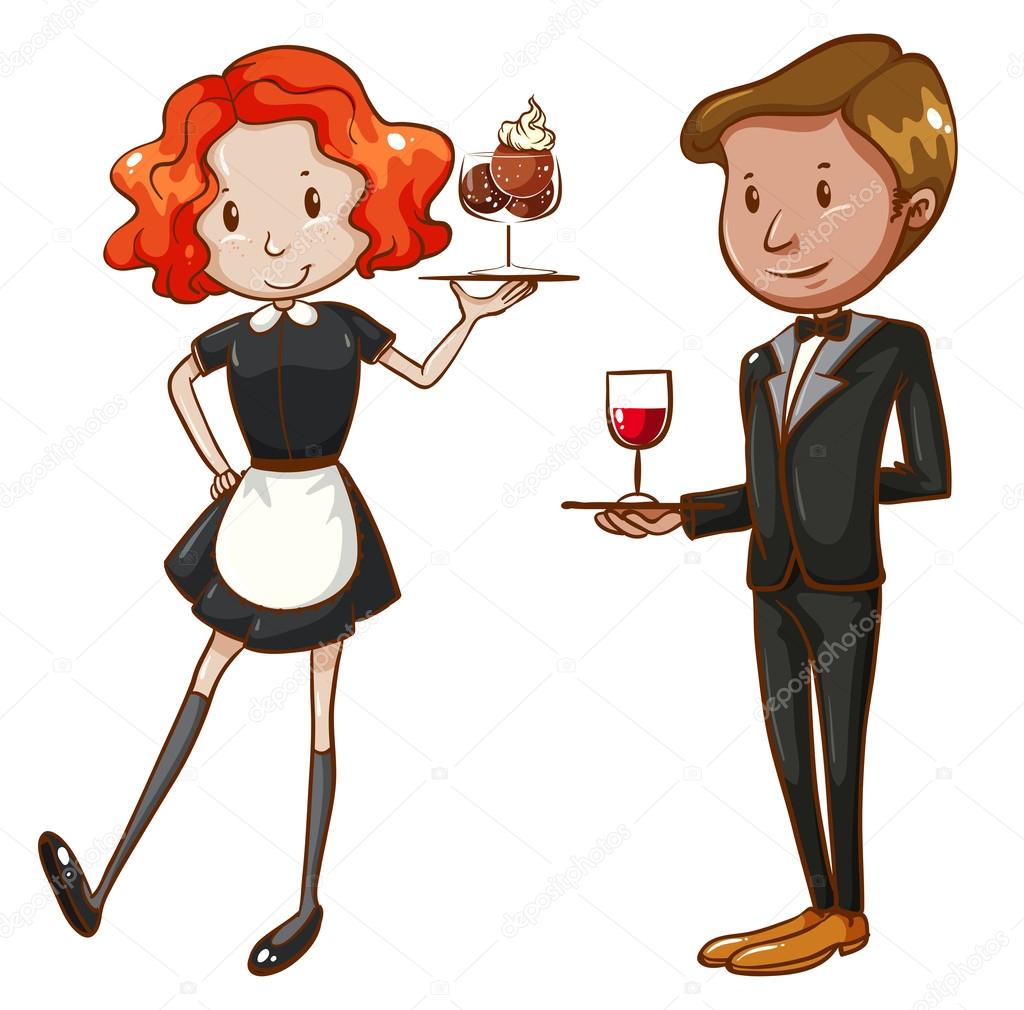 Meseros — Vector de stock © blueringmedia #54654245