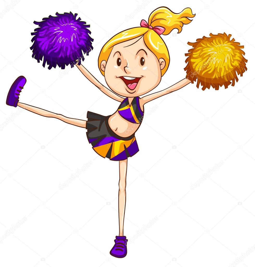 An energetic cheerdancer Stock Vector Image by ©blueringmedia #56462481