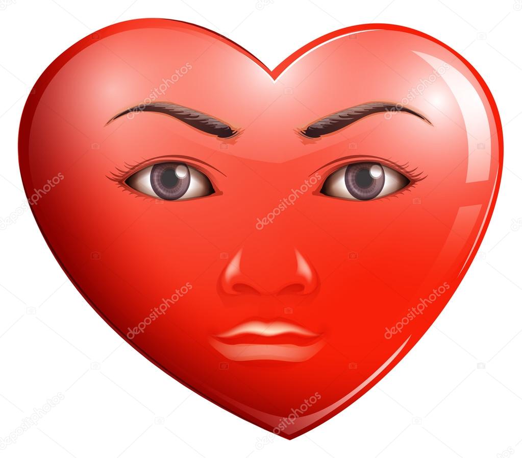 A heart with a face Stock Vector Image by ©blueringmedia #57500573