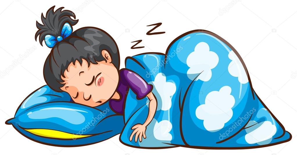Sleep Talking Girl Clipart