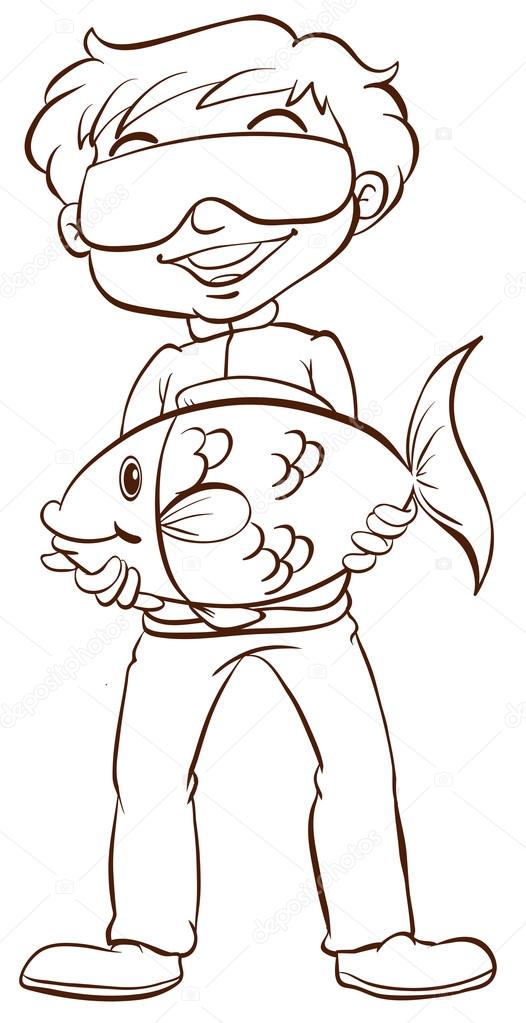 A man fishing Stock Vector Image by ©blueringmedia #59193297