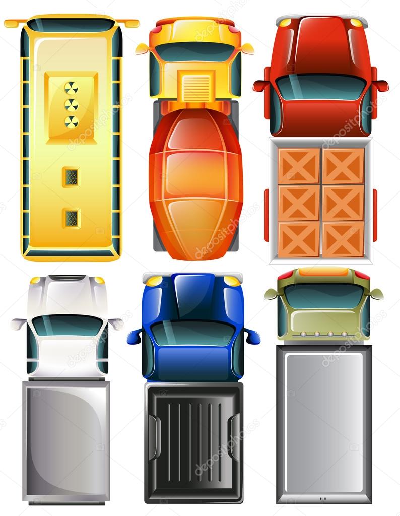 Topview of the vehicles Stock Vector Image by ©blueringmedia #59252903