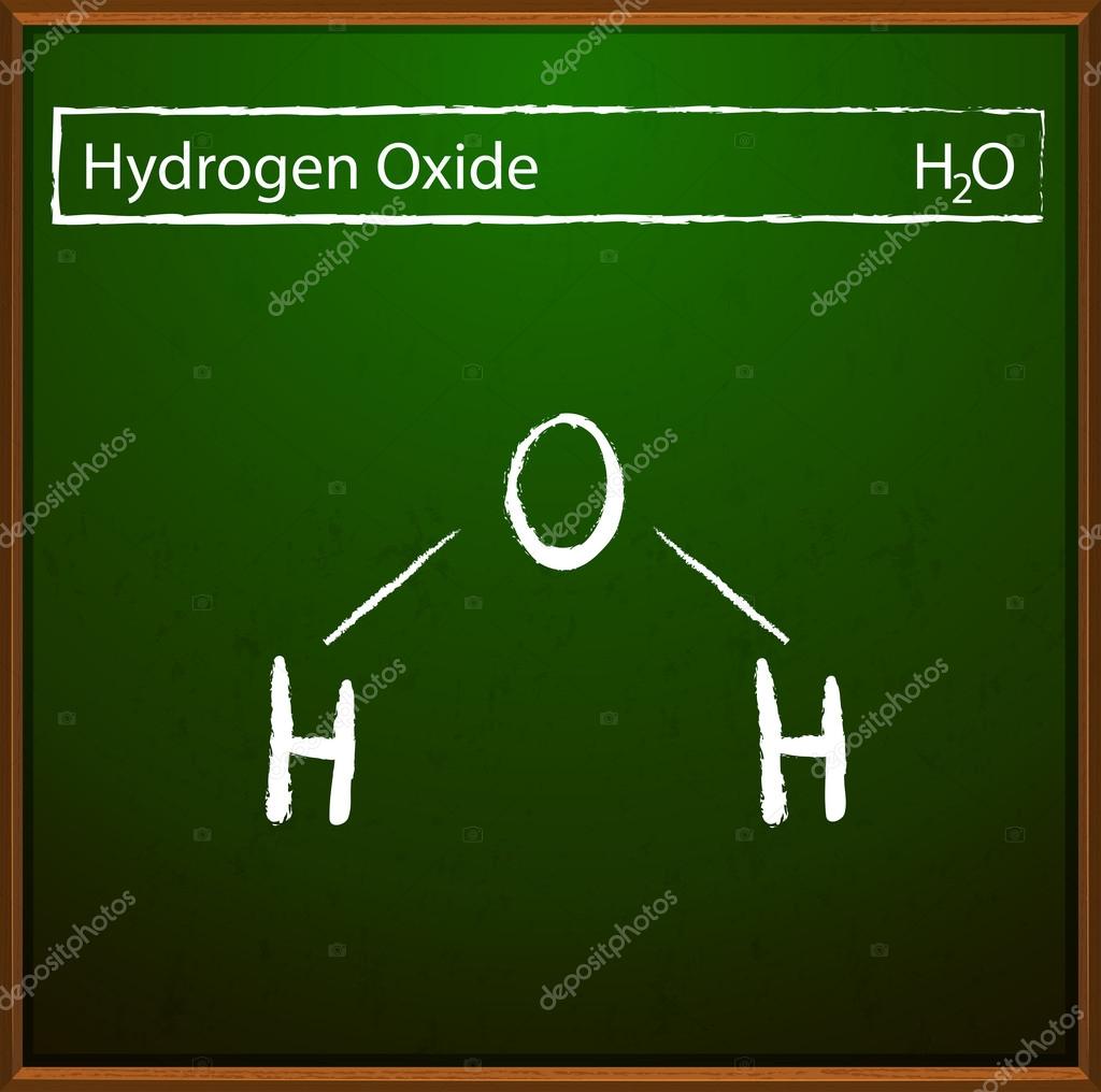 Hydrogen oxide formula Stock Vector by ©blueringmedia 59252975