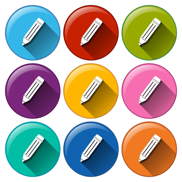 Buttons with pencils Stock Vector Image by ©blueringmedia #59069643